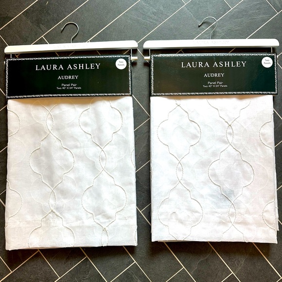 Laura Ashley | Accents | Laura Ashley Audrey Sheer Curtains 4 Panels ...